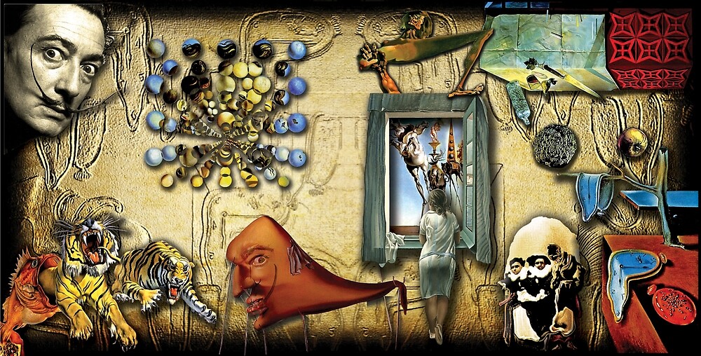 "Dali Collage" by thematics | Redbubble