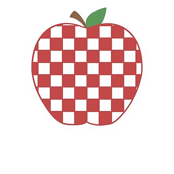 "Checkered apple" Sticker for Sale by mandileigh | Redbubble