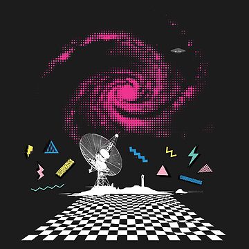"80s Style UFO with 80s Aesthetic and Shapes" Essential T-Shirt for ...