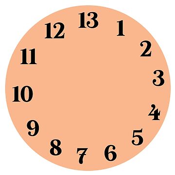 "Clock strikes 13" Sticker for Sale by esthher | Redbubble