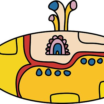 "yellow submarine" Sticker by Afallasm | Redbubble