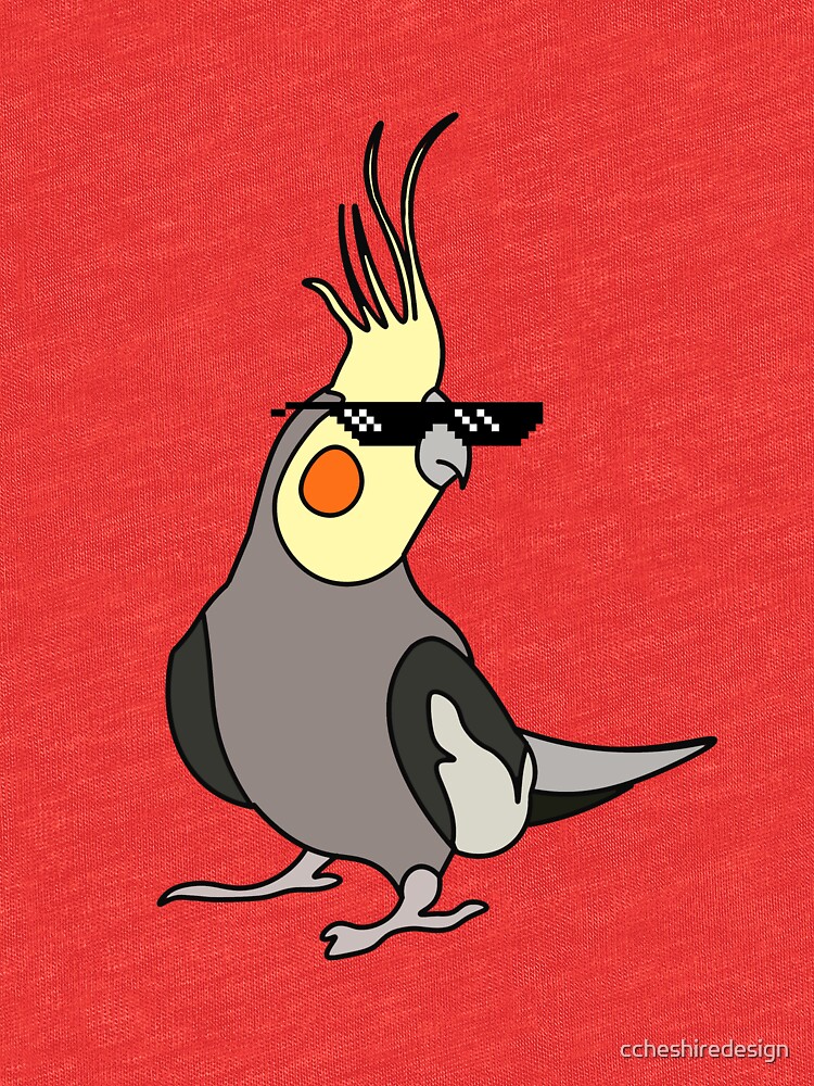 "Cockatiel Thug Life Funny Bird" T-shirt by ccheshiredesign | Redbubble