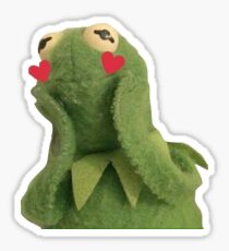 Kermit Heart Stickers | Redbubble
