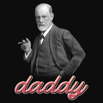"sigmund freud daddy psyhology design " Sticker for Sale by diegoralfonzo | Redbubble