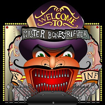 "Mr Bonestripper" Sticker for Sale by robotghost | Redbubble