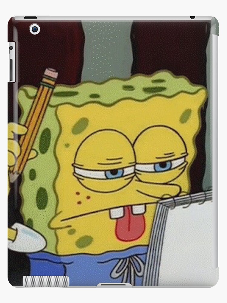 Spongebob Thinking Ipad Cases And Skins By Myeyesseeyou Redbubble