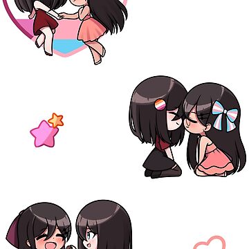 "6 stickers pack Lizzy and Lynn - Couple" Sticker by SamLizzy71 | Redbubble