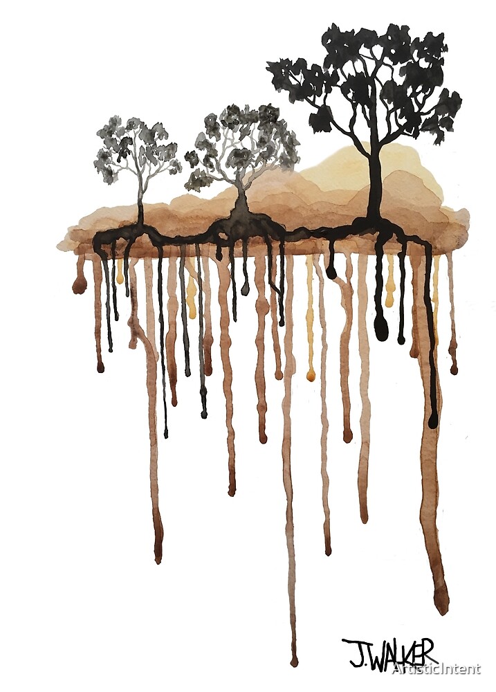 "Dripping trees, running paint?" by ArtisticIntent | Redbubble