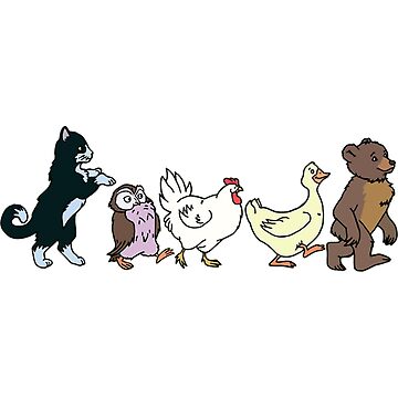 "Little Bear and Friends Art" Sticker for Sale by StewartThick | Redbubble