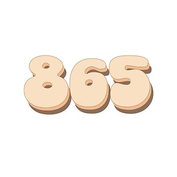 "865 " Sticker for Sale by e-ferguson | Redbubble