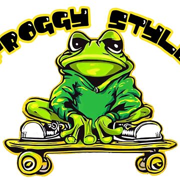 "FROGGY STYLE" Sticker for Sale by JASCKSHIRTS | Redbubble