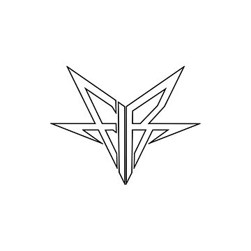 "white n black falling in reverse new logo" Sticker for Sale by ...