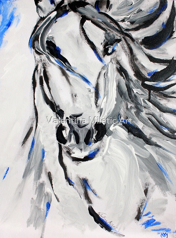 "Free Spirit Horse - Abstract Horse Art by Valentina Miletic" by ...