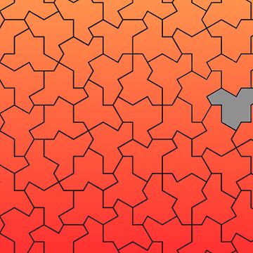 "Einstein tile hat figure - aperiodic pattern" Sticker by JosephinPeter ...