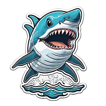 "cute shark" Sticker for Sale by theamazonian | Redbubble