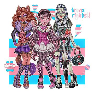 "MONSTER HIGH TRANS" Art Board Print by ARTRAVESHOP | Redbubble