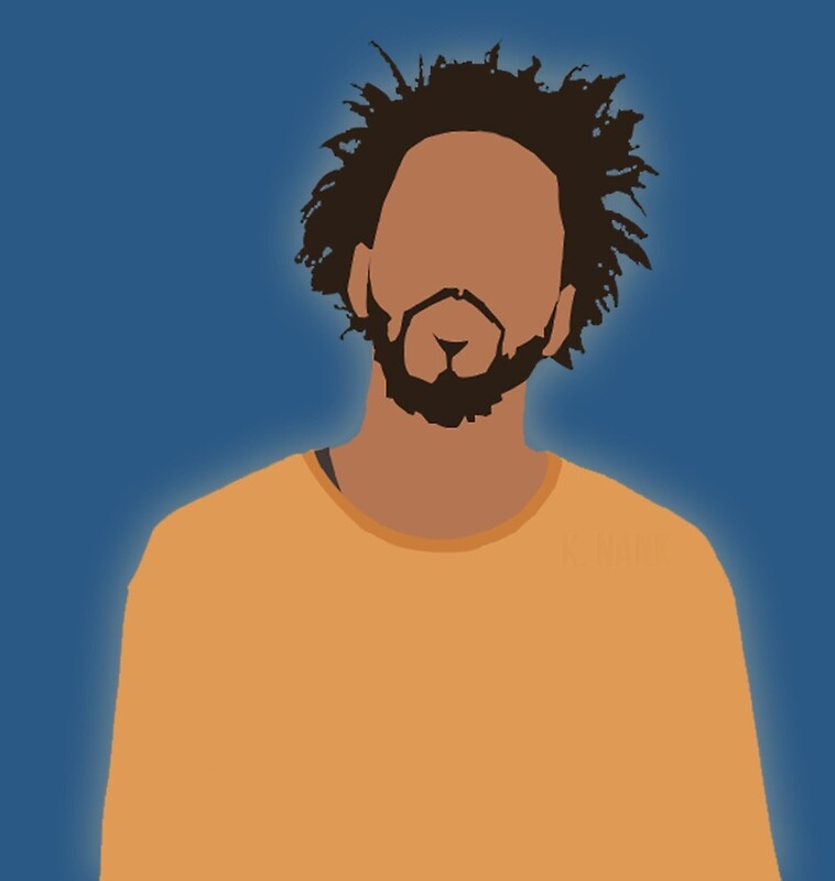 "J. Cole Cartoon" by Kyra Nankivell | Redbubble