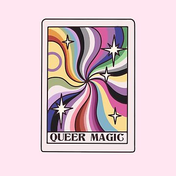 "Queer Magic tarot card" Sticker for Sale by nevhada | Redbubble