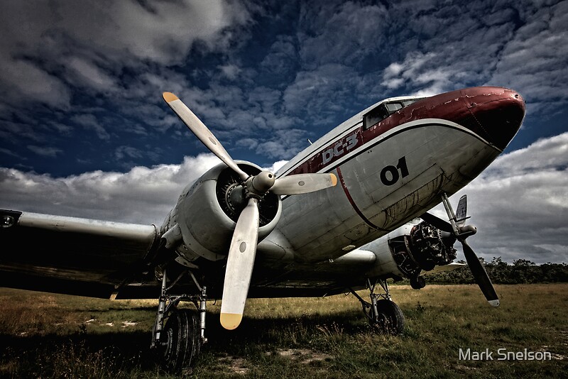 "The Old DC-3" by Mark Snelson | Redbubble