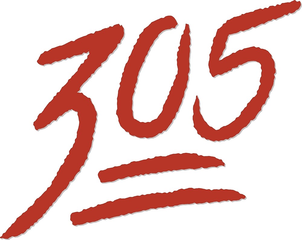 "305 Emoji" by Casey Schumacher | Redbubble