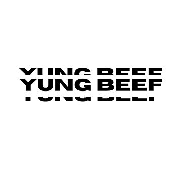 "YUNG BEEF Triple letter" Sticker by ratxet | Redbubble
