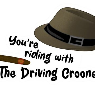 "The Driving Crooner Car - Funny Car Decal for Glass, Bumper, Trunk Lid ...