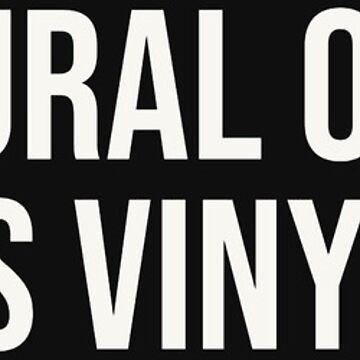 "Vinyl Plural" Sticker for Sale by sonicjackalope | Redbubble