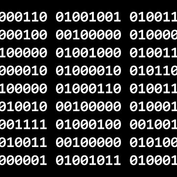 "FIND A HOBBY FOR GOD'S SAKE binary" Sticker for Sale by Feeda | Redbubble