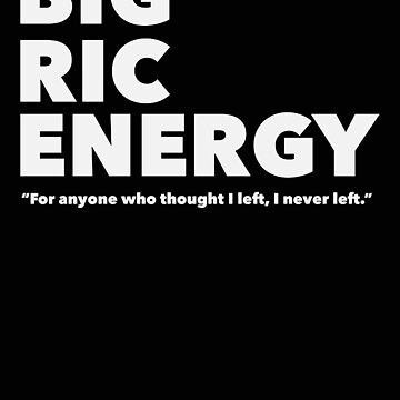 "Big Ric Energy Daniel Ricciardo Design Classic " Essential T-Shirt for ...
