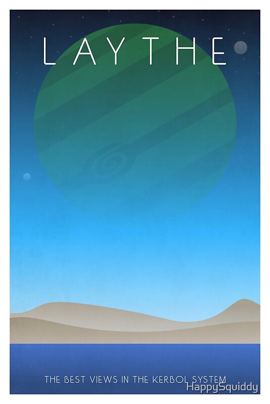 "Kerbal Space Program Poster - Laythe" by HappySquiddy | Redbubble