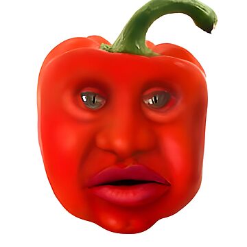 "Peppa Mane / Red Pepper With Face meme" Sticker for Sale by Borg219467 ...