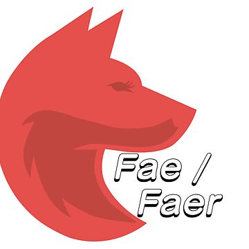 "FAE/ FAER Pronouns " Sticker for Sale by FoxHacks | Redbubble