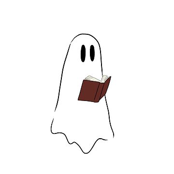 "Ghost reading a book " Sticker for Sale by Toastiecraft | Redbubble