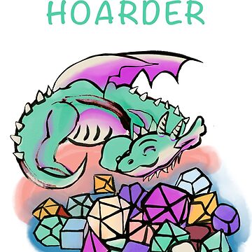 "Dice Hoarder - Little Dragon Pastel Rainbow " Sticker for Sale by ...
