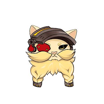"Torb Cat - OW theme" Sticker for Sale by Seyonn | Redbubble
