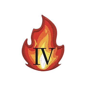 "Fourth Wing Flame Section Patch " Sticker for Sale by ParkerEP11 ...