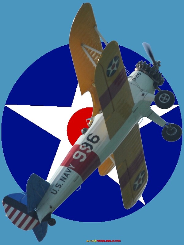 "WW2 US Navy Roundel Kaydet VH-EYB 7122T Design" by muz2142 | Redbubble