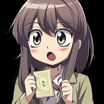 "Shocked Anime Girl" Sticker for Sale by Oceanarium | Redbubble