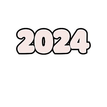 2024 Year Aesthetic Sticker For Sale By Sarati Redbubble