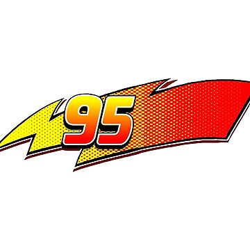 "lightning 95" Sticker for Sale by ysyswet | Redbubble