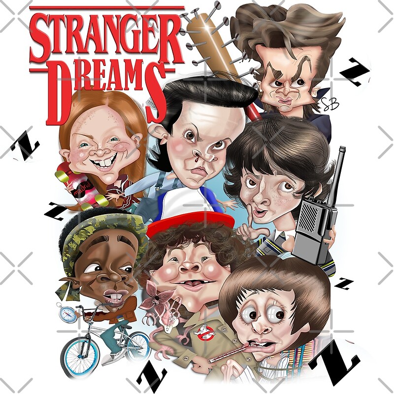 "Stranger Things Caricature" by SARAH BAILEY CARTOONS | Redbubble