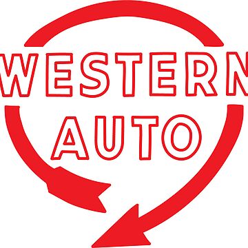 "Western Auto Sign" Sticker for Sale by GraceEliseB | Redbubble