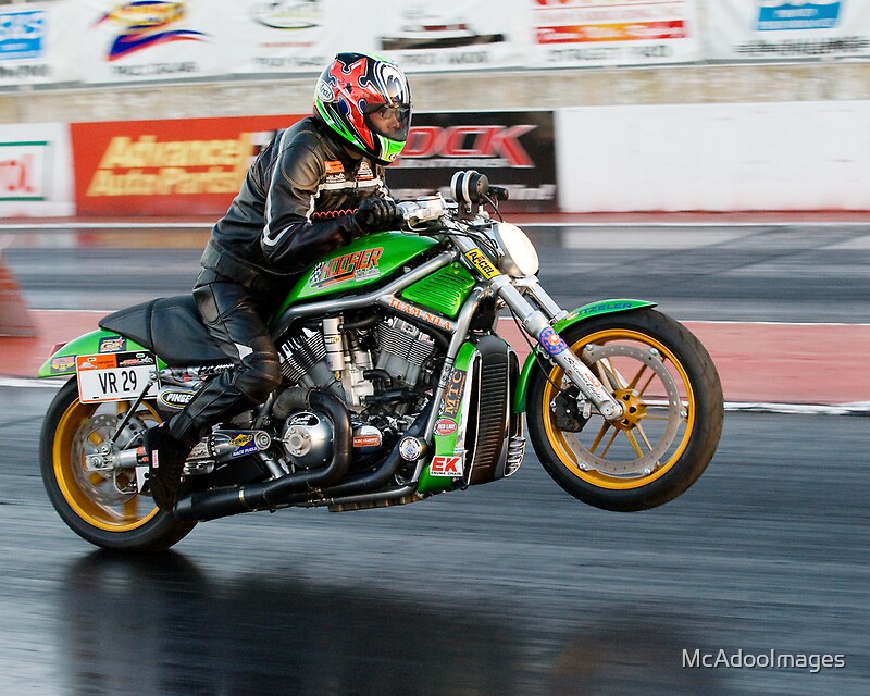 "V-Rod Wheelie" by McAdooImages | Redbubble