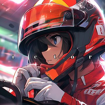 "Anime Victory: The Triumph of an F1 Racing Hero!"" Sticker for Sale by ...