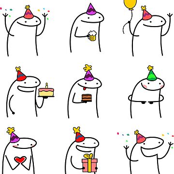 "Flork sticker set 9 Sticker" Sticker for Sale by ramonparaiba | Redbubble