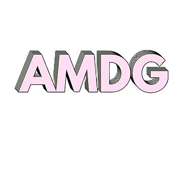 "AMDG pastel rainbow" Sticker for Sale by sunfl0wer-skies | Redbubble