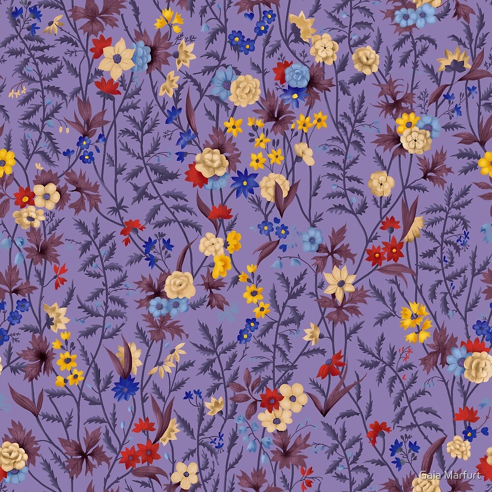 "William Kilburn spring in purple" by Gaia Marfurt | Redbubble