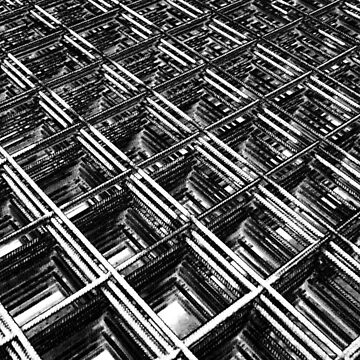 "Rebar On Rebar - Industrial Abstract" Sticker for Sale by Karen ...