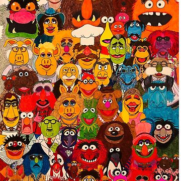 "Retro Cartoon The Muppet Art Pattern" Photographic Print for Sale by ...