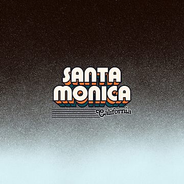 "Santa Monica, California | Retro Stripes" Sticker for Sale by ...